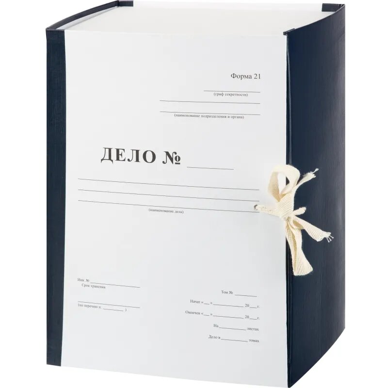 Короб архивный Attache Дело Форма 21,150мм карт/ бумв. син. кореш. разборный 2128416