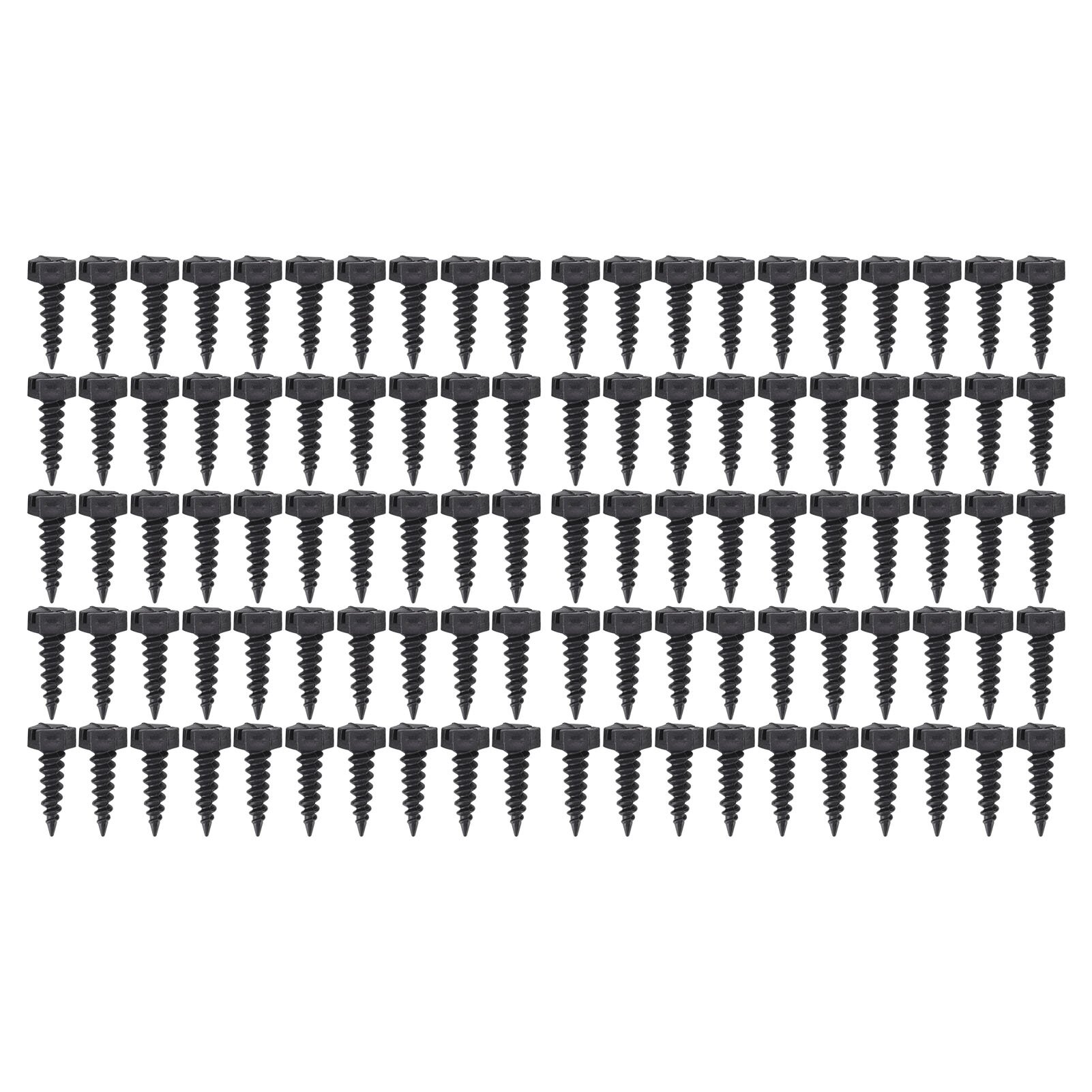 Пластиковые фиксированные винты общего назначения, 100 шт. разных размеров и цветов, прочные и простые в установке