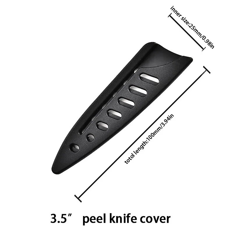 Черные пластиковые чехлы для ножей As Pic Show