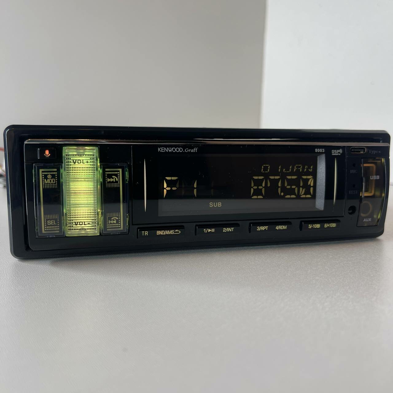 DSP Процессорная Магнитола AG 8003 60W, 40 настроек эквалайзера, USB Type-C, Bluetooth, AUX, USB