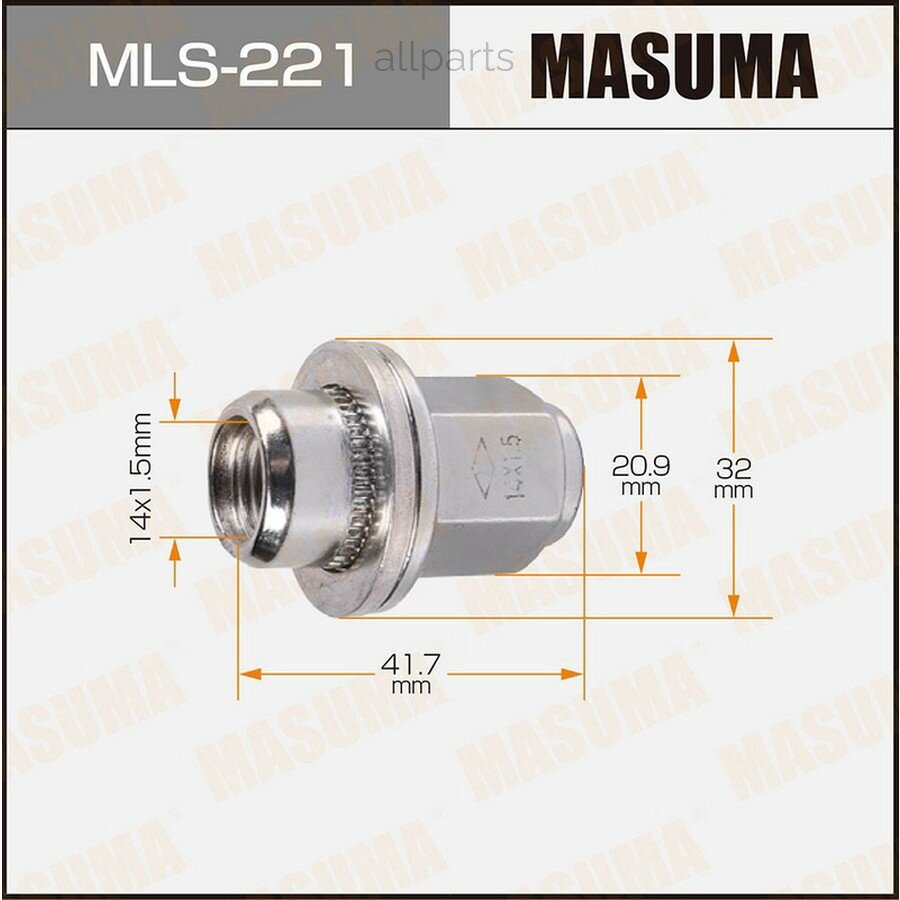MASUMA MLS221 гайки