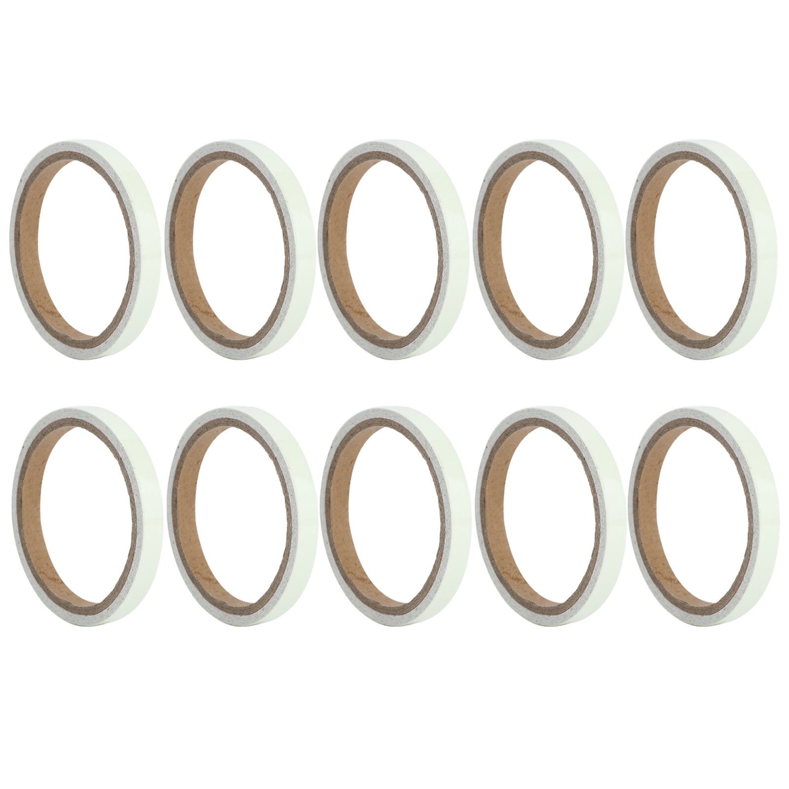 10 шт. светящаяся лента, самоклеящаяся сценическая флуоресцентная фосфоресцентная нескользящая наклейка (аквамариновый синий, 1 см x 3 метра)