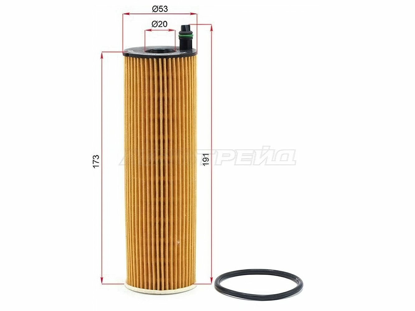 Фильтр масляный, картридж для Мерседес E 200 D, 220 D, L D, 300 D арт STA6541801100 SAT