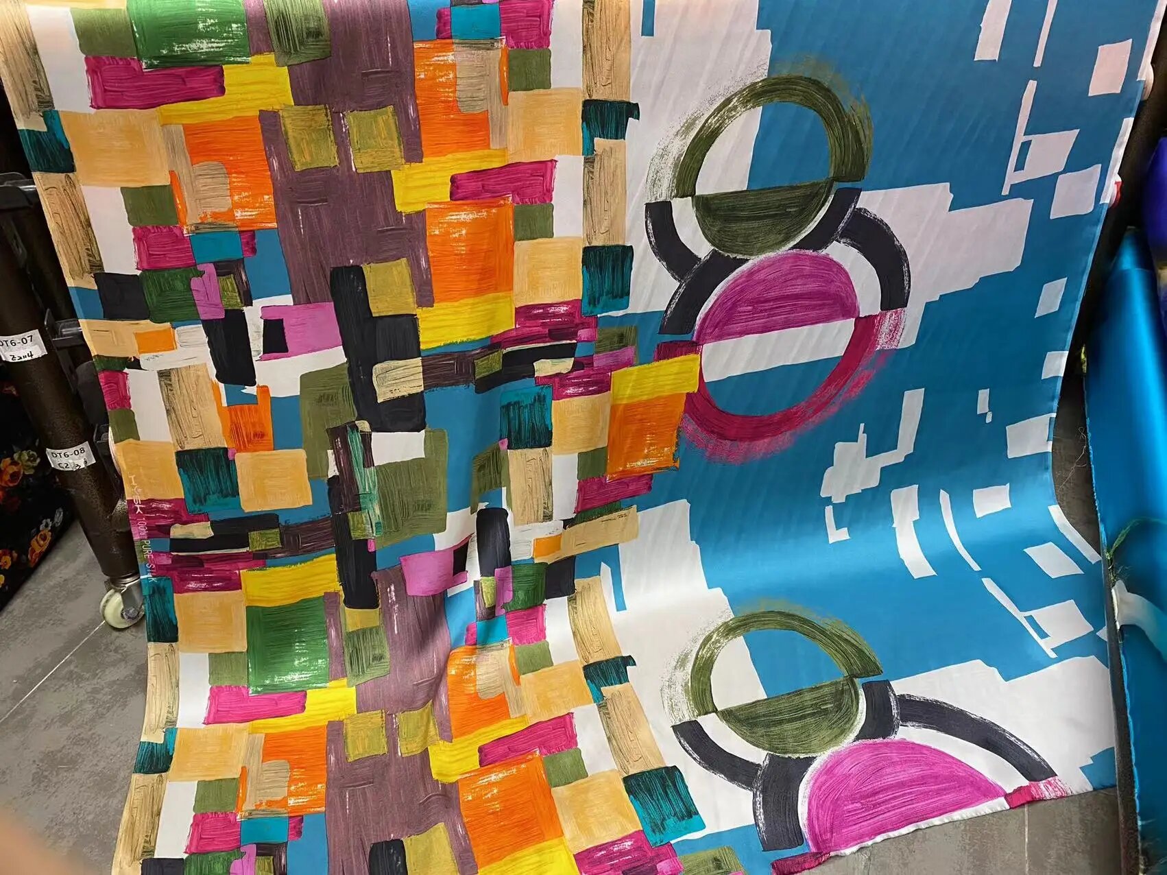 Шелковая атласная ткань SILK GZHY E2112 3m, E2132