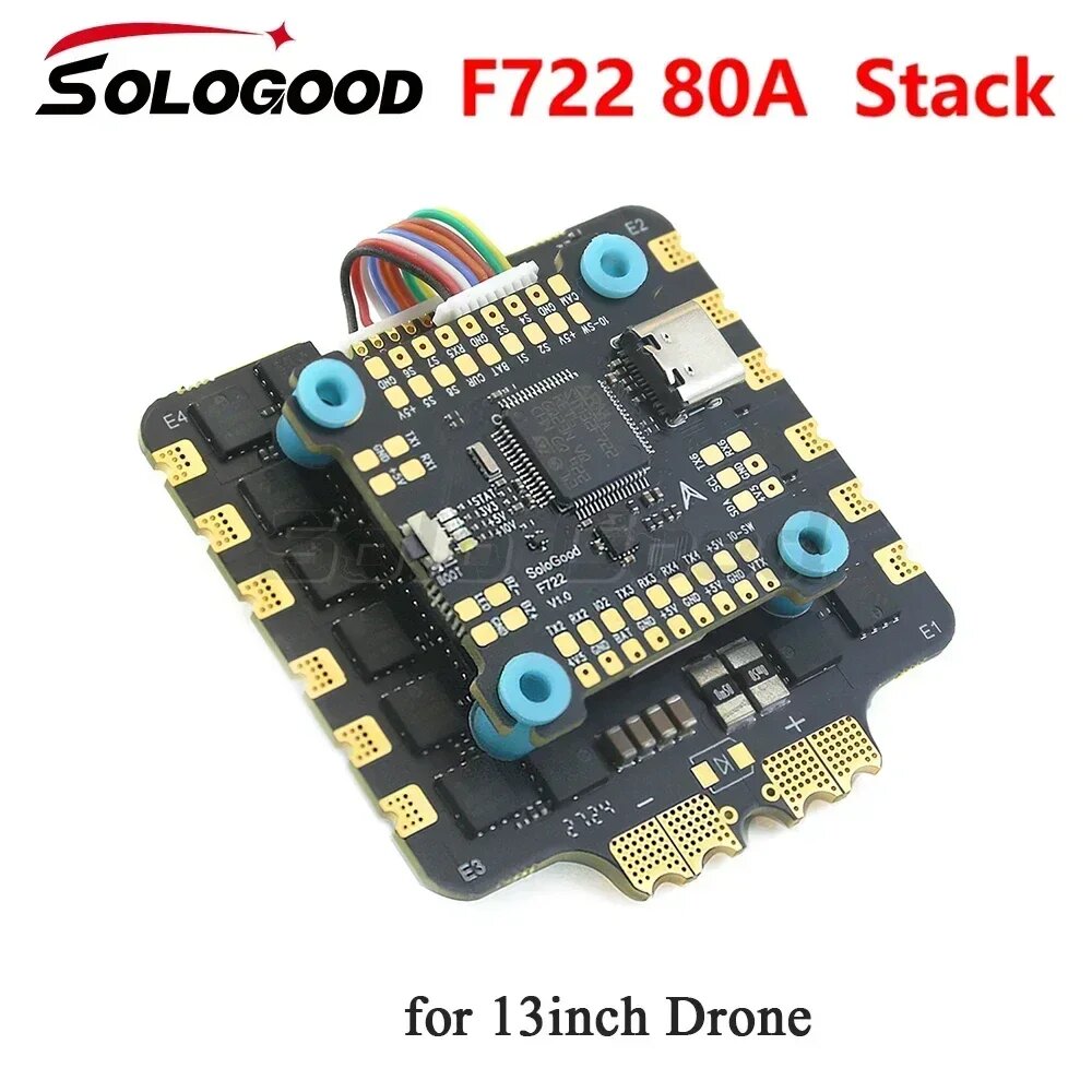 SoloGood F405 V4 BLS 60A контроллер для дрона 6S F722 80A Stack