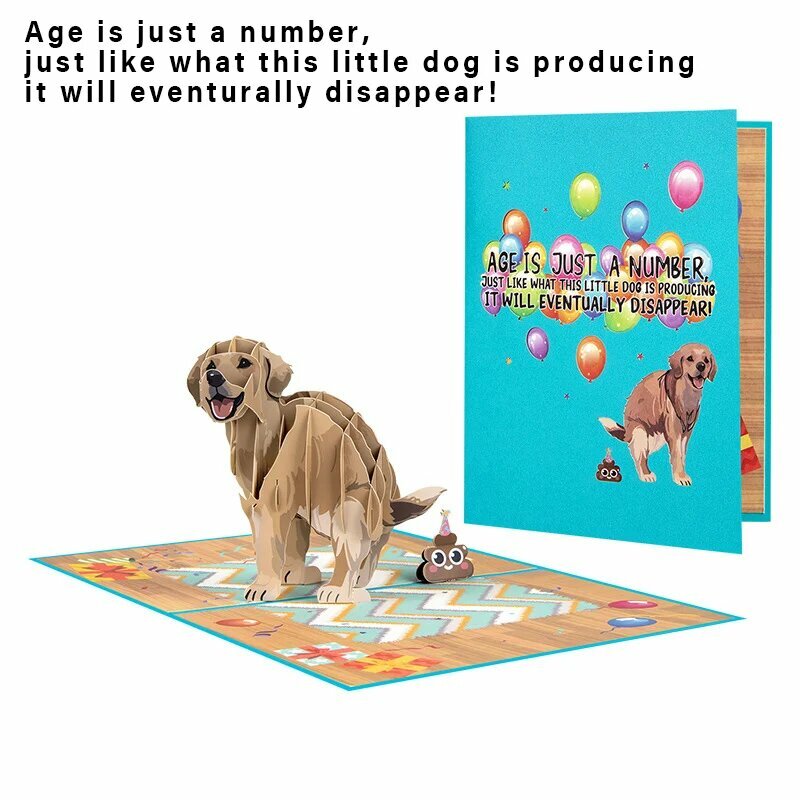 3D открытка-сюрприз parehope Age is a number