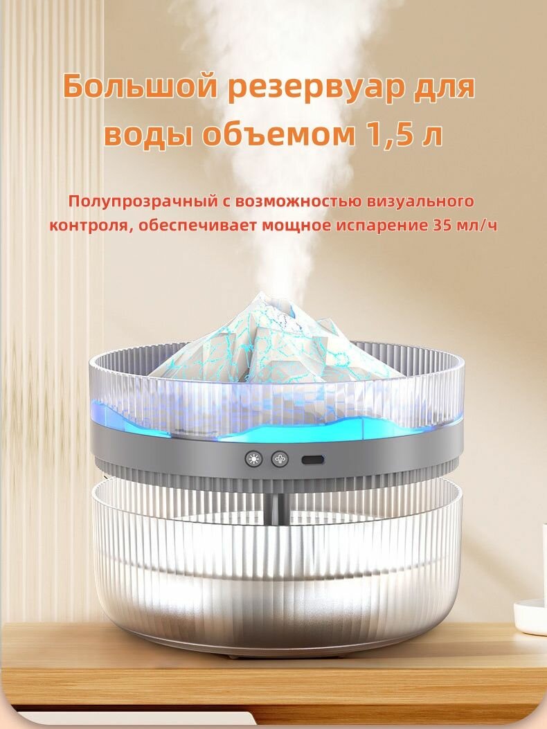 Аромамашина "Новая модель", черный, с регулировкой направления воздушного потока, 2л — фото 1