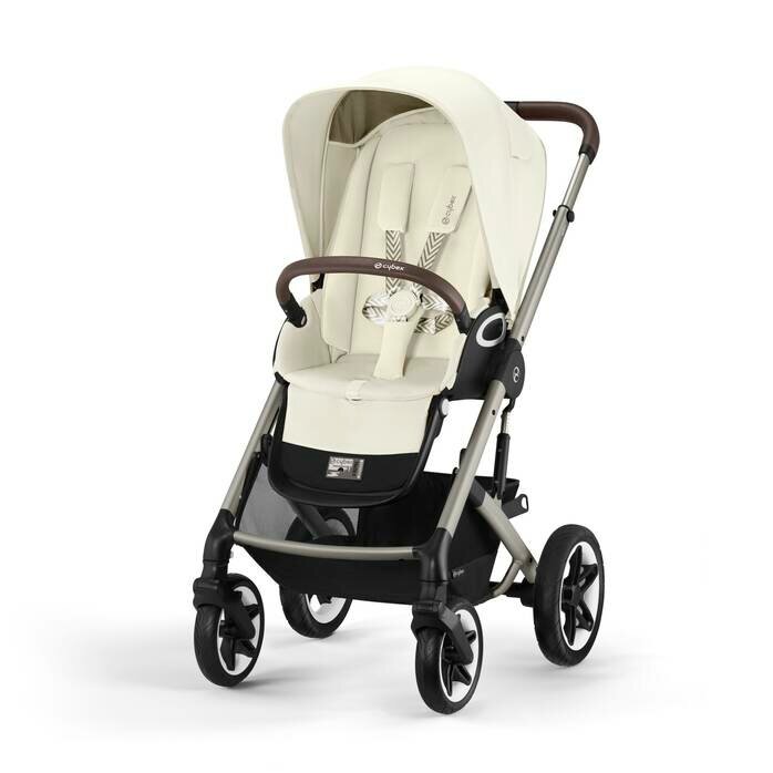 Коляска прогулочная Cybex Talos S Lux TPE Seashell Beige с дождевиком