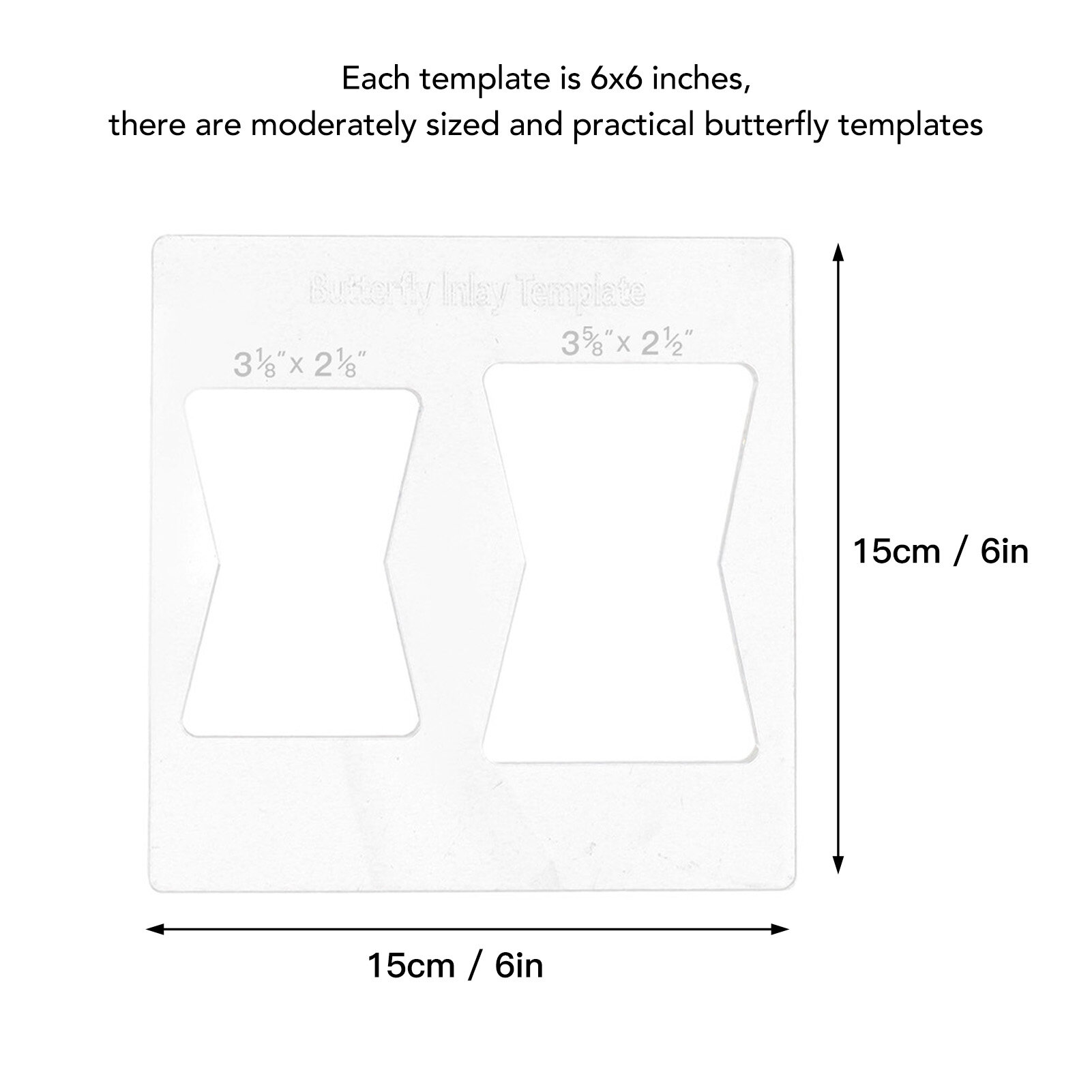 3 шт. 6x6 дюймов, фрезерный станок с инкрустацией ключом-бабочкой и декоративные шаблоны для деревообработки