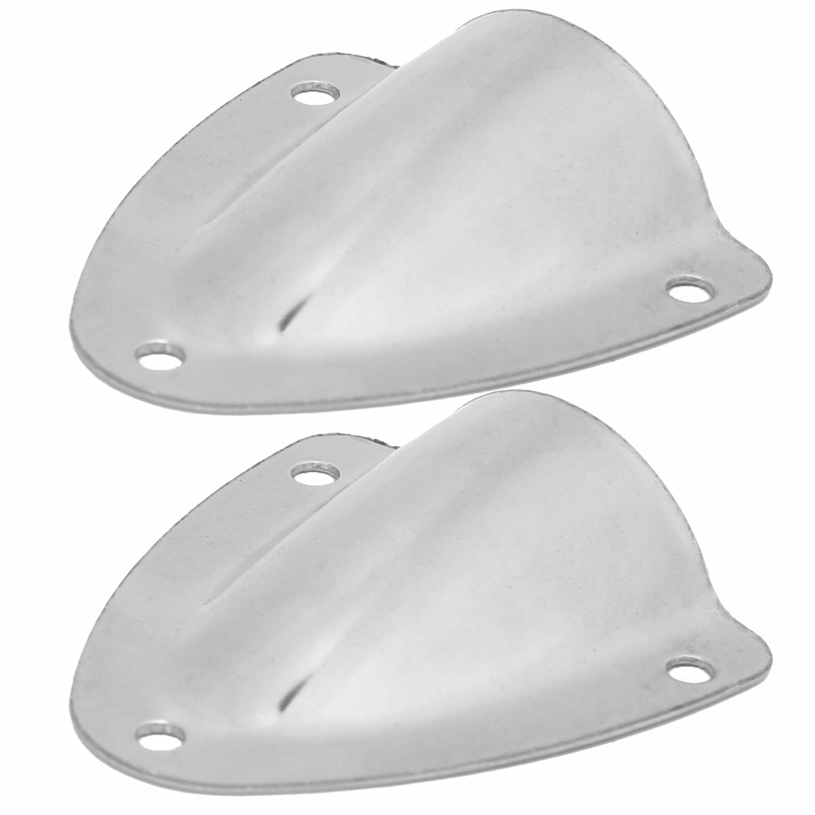 2 шт. Защитные кожухи для кабельного ввода типа "ракушка", изготовленные из полированной нержавеющей стали, для морских судов.