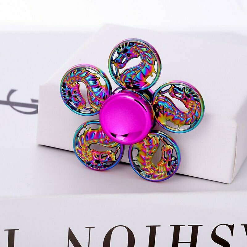 Кончик пальц Гироскоп, радуг цвет, Цинковый сплав