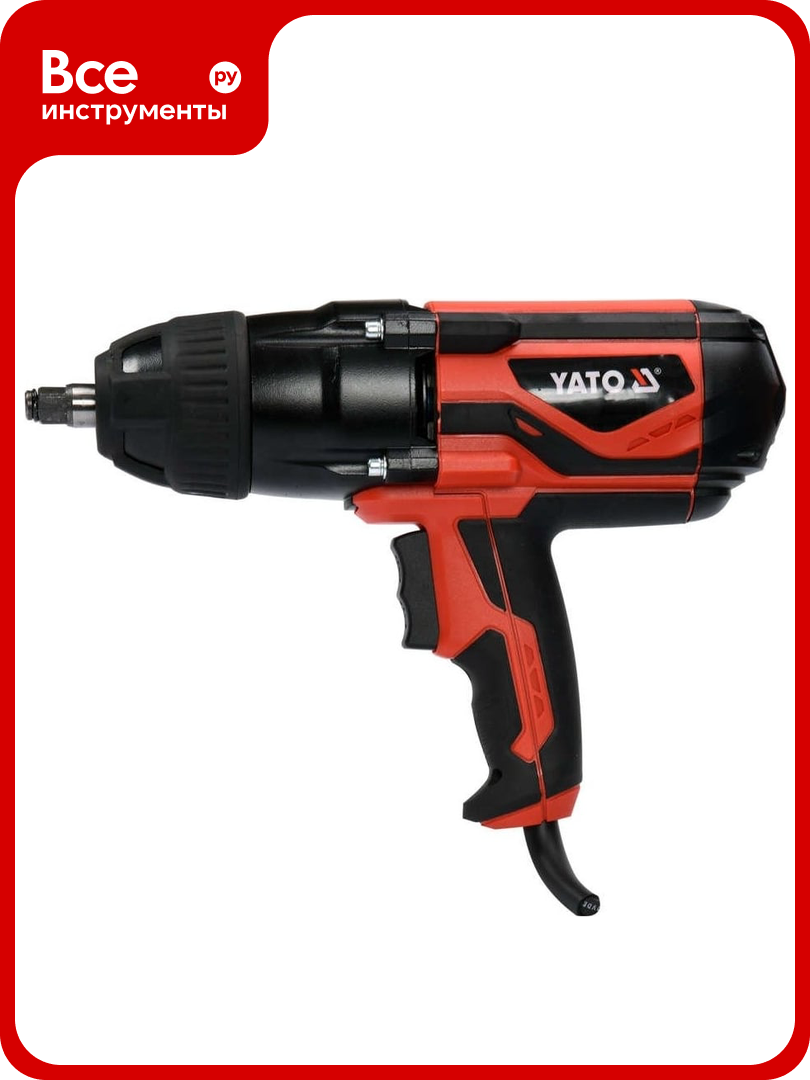 Гайковерт элект. ударный YATO 1/2 ,600Нм YT-82021 370282021 092 1, для затяжки