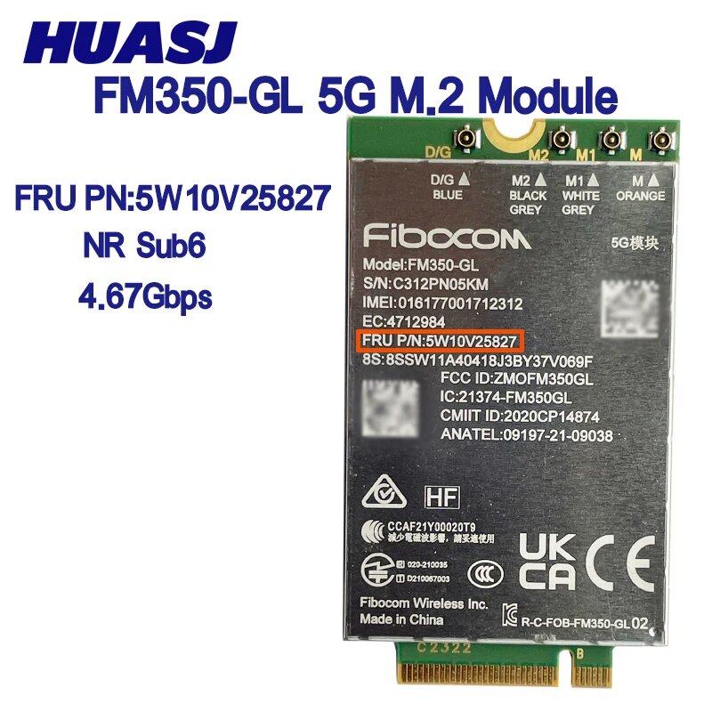 5G Модем HUASJ FM350-GL для ThinkPad FM350-GL 5W10V25827