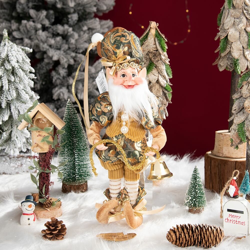 Рождественский подарок Эльф плюшевая игрушка Праздничная кукла 55CM