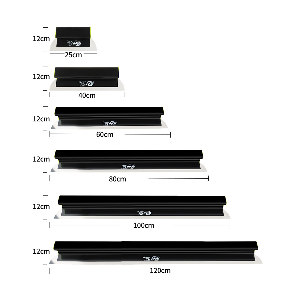 Скребок, алюминиевый сплав, набор из 4 шт, (25/40/60/80)см ×12см ×0.4мм