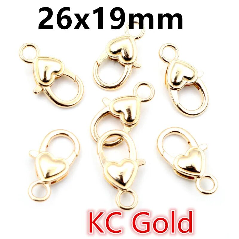 10 шт. защелок-карабинов с омаром Wadsfred, позолоченные, посеребренные, 5 цветов AE1-03