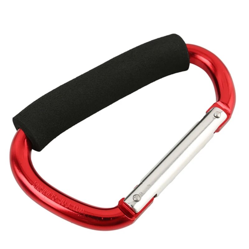 Алюминиевый карабин D-образный многоцветный Красный, Red