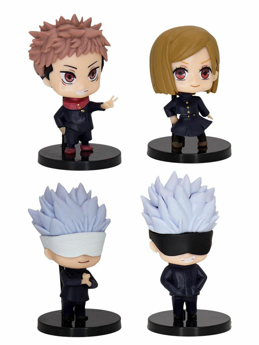 Набор фигурок Магическая битва / Jujutsu Kaisen 4шт (7-8см) от магазина PopCultura.Store