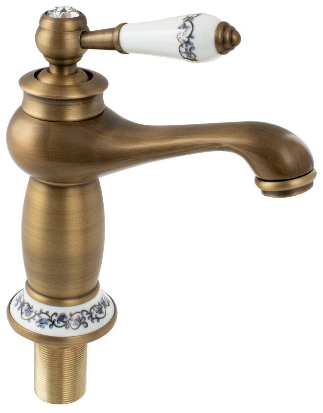 Смеситель Brimix, для раковины, бронзовый, аэратор, горизонтальный монтаж, 1/2", 19 см