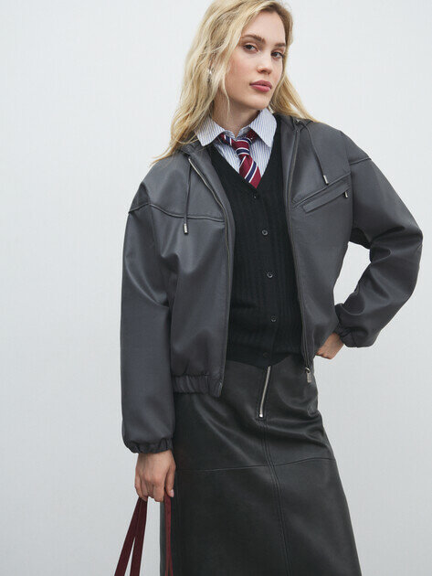 Куртка кожаная