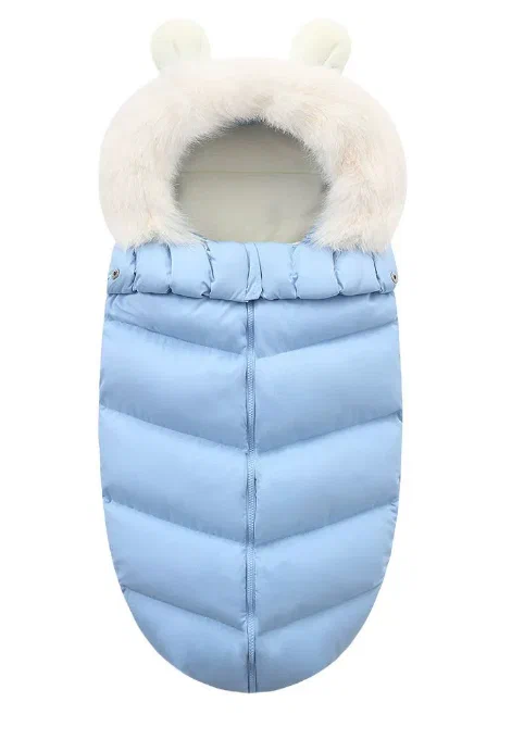 Конверт в коляску для новорожденных осень зима - Royal Felle Lory - лазурь