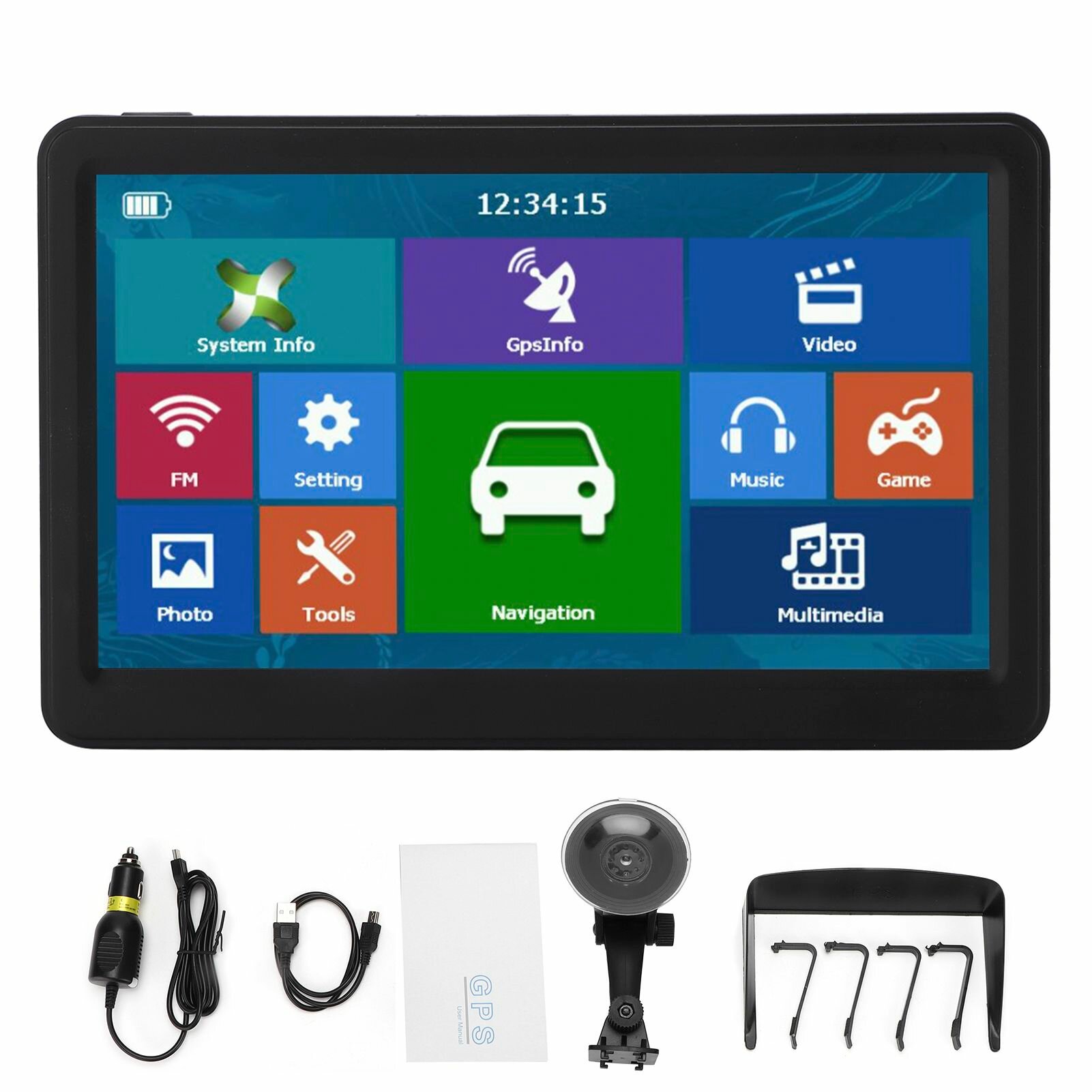 7" GPS-навигатор 8ГБ+256МБ, 800x480, карты нескольких стран