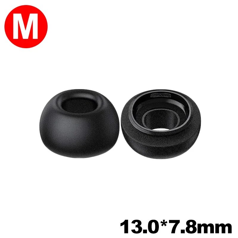 Амбушюры BAPPSUS для Apple AirPods Pro 2, пенные, черные/белые 2set, Black-M