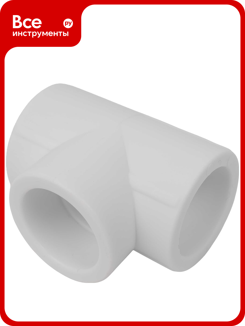 Тройник PP-R бел, 40 Gigant GPFT-40