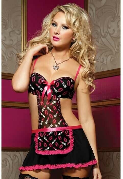 Сексуальный фартучек Миллион поцелуев Seven`til Midnight, S