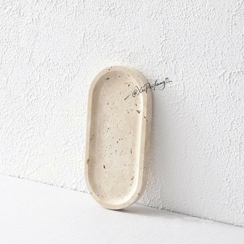 Мраморный поднос из травертинаМраморный поднос из травертина