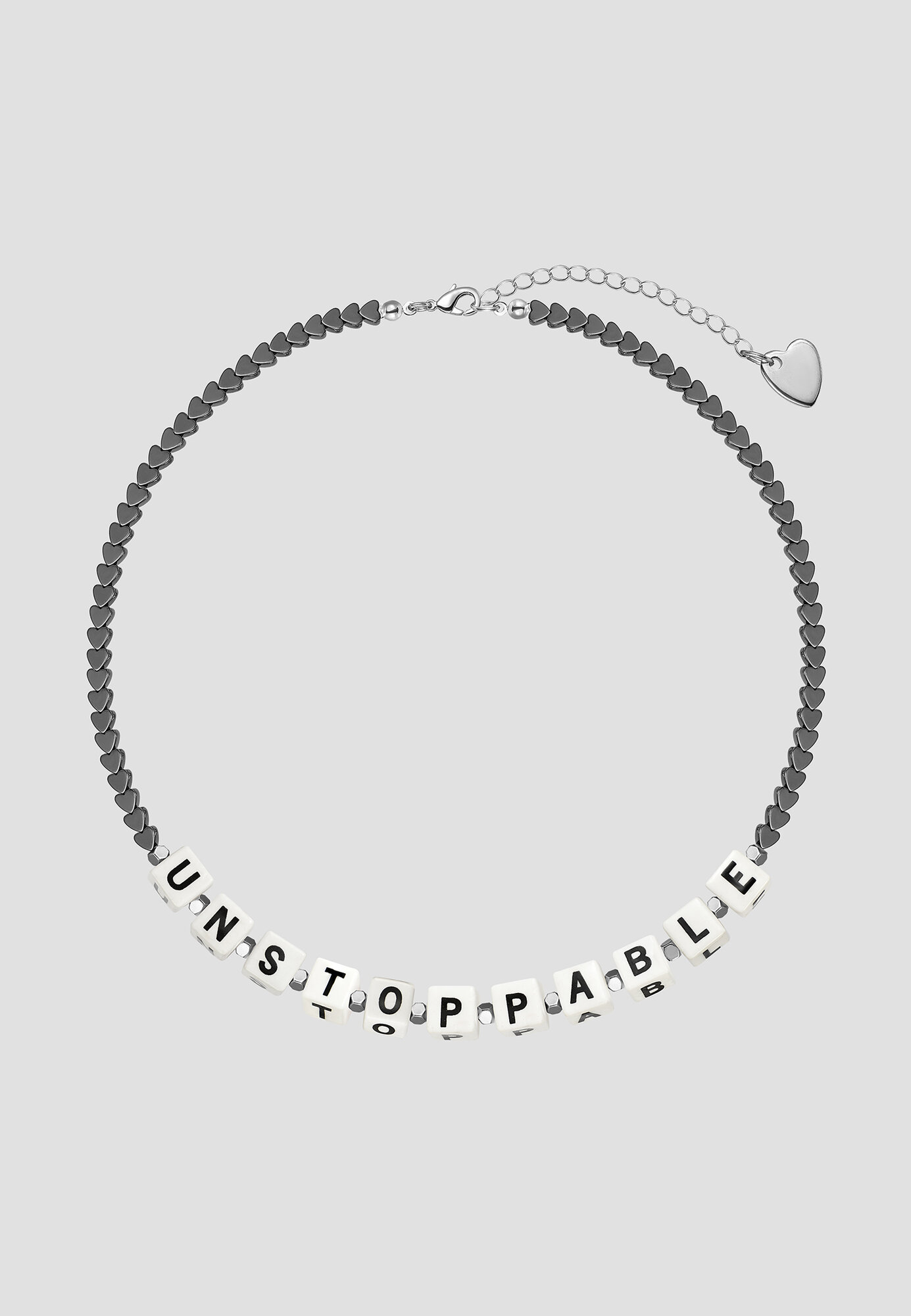 Чокер, фарфор, гематит