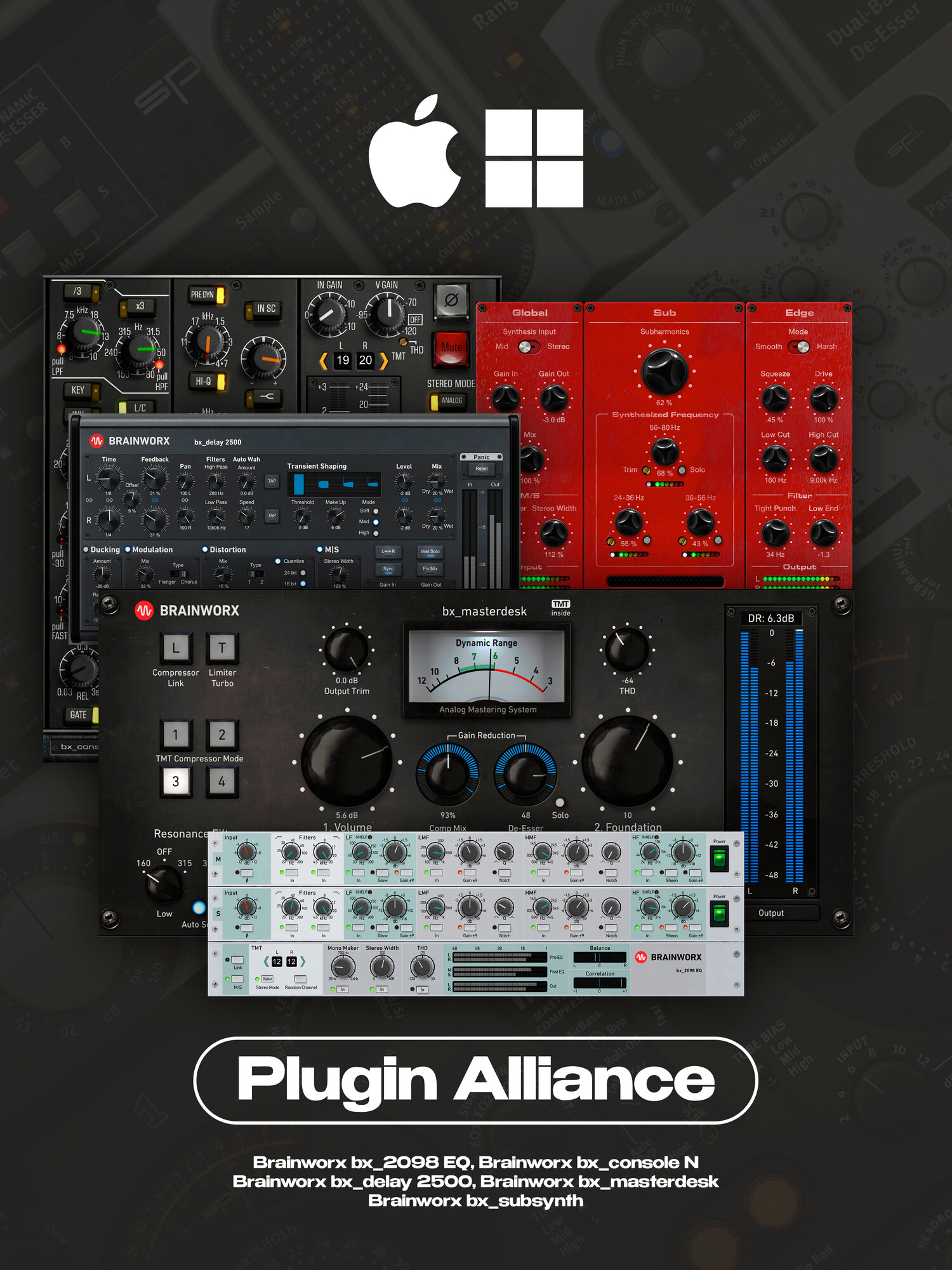 Brainworx Bundle (5 Плагинов) Лицензионный ключ для Plugin Alliance, macOS & Windows
