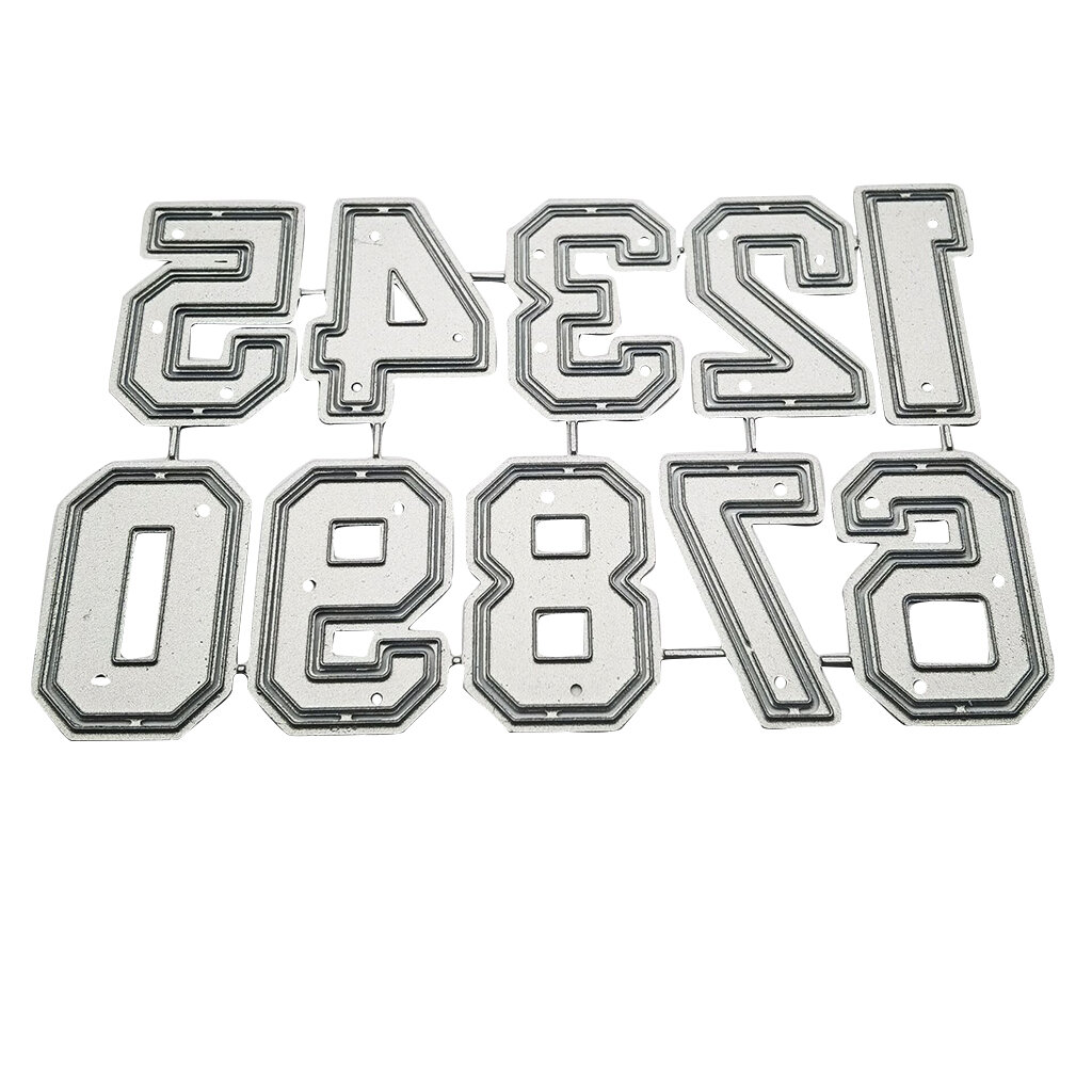 Номер Штампа Для Резки Металла Трафарет DIY Альбом Для Вырезок Бумажная Карточка Шаблон Формы