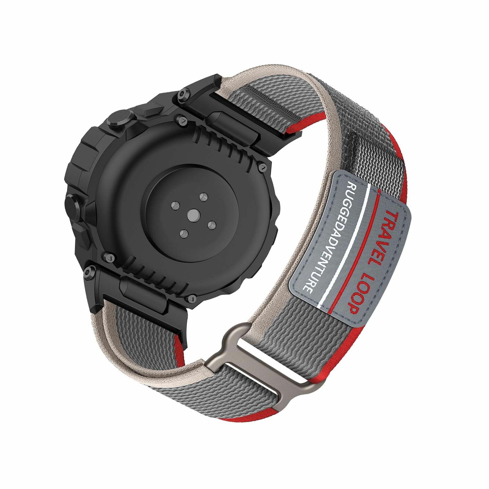 Amazfit T-Rex/T-Rex Pro Pемешок Сменный тканевый ремешок из легкого дышащего материала с удобной и надежной застежкой на липучке, регулируемым размером