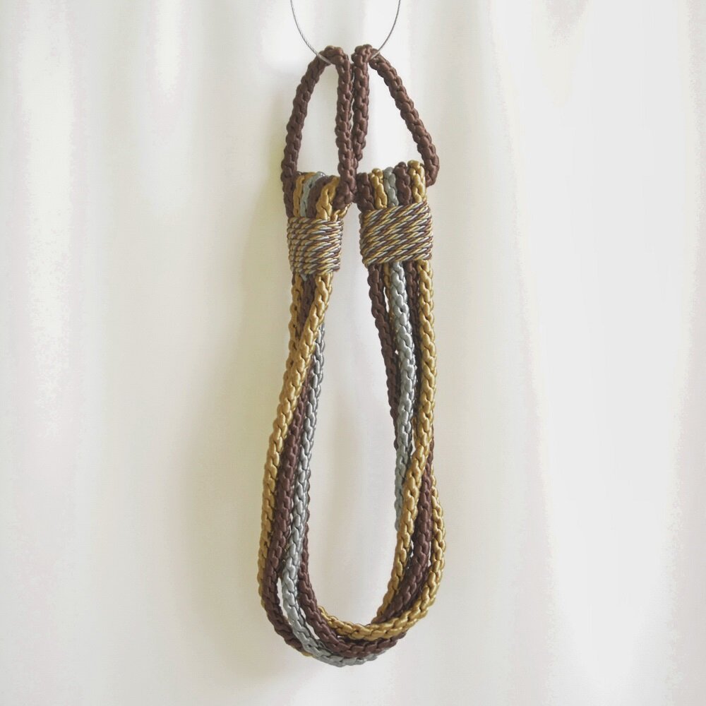 Подхват 2 шт плетеный для штор "Витые шнуры", длина 60 см