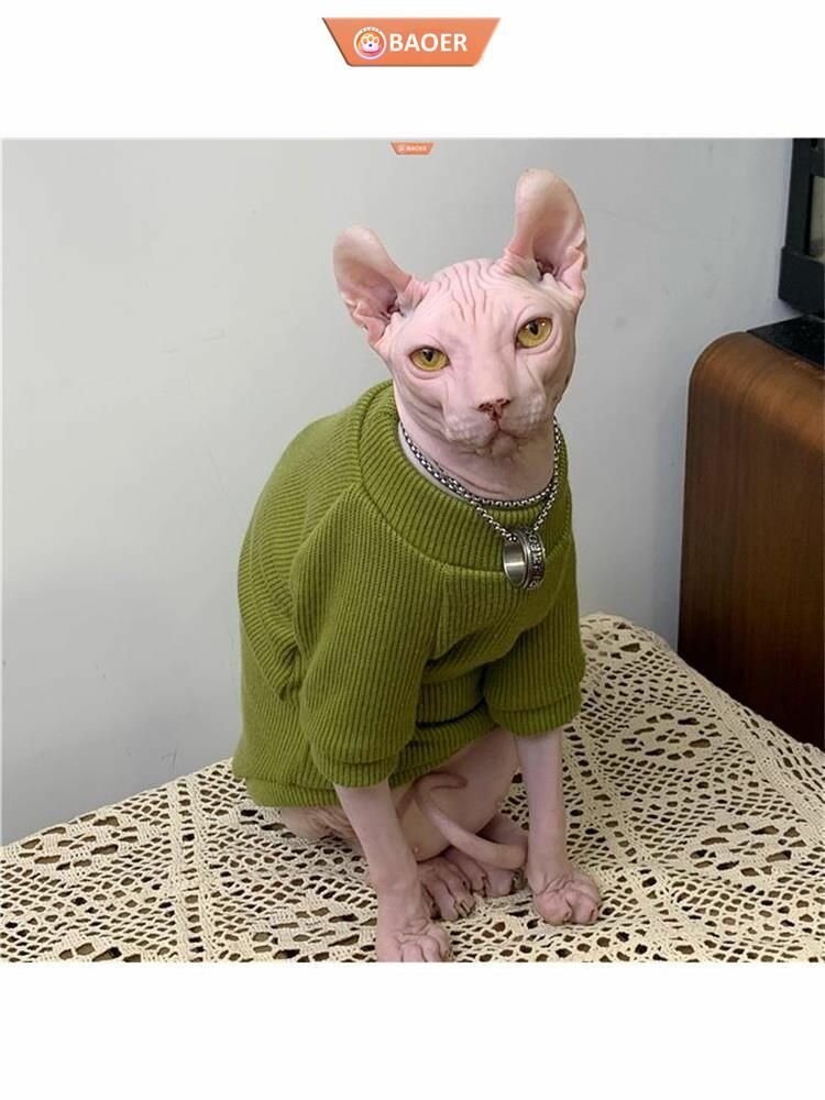 Одежда для кошек сфинксов, хлопок, нижняя рубашка