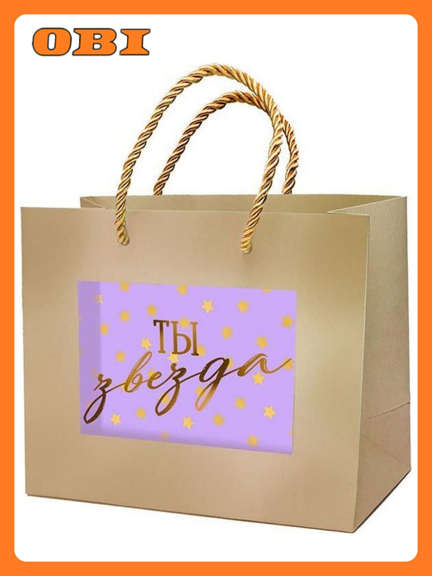 Сумка подарочная Lux Арт и Дизайн с окном 22x18 см в ассортименте