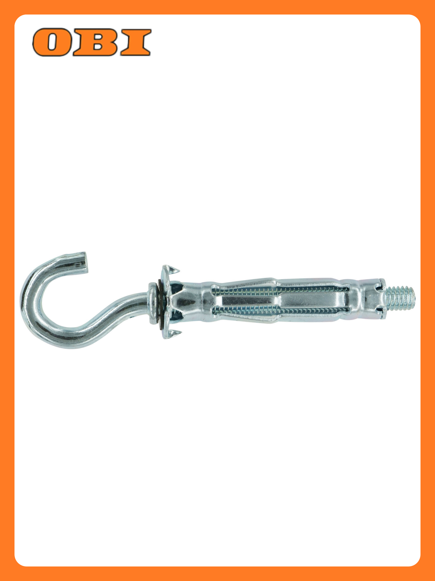 Анкер для листовых материалов с крюком MULTI PRO оцинкованный 6/13мм 2шт