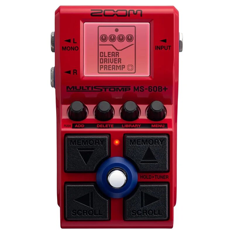 Педаль эффектов ZOOM MS-60B+ для бас-гитары