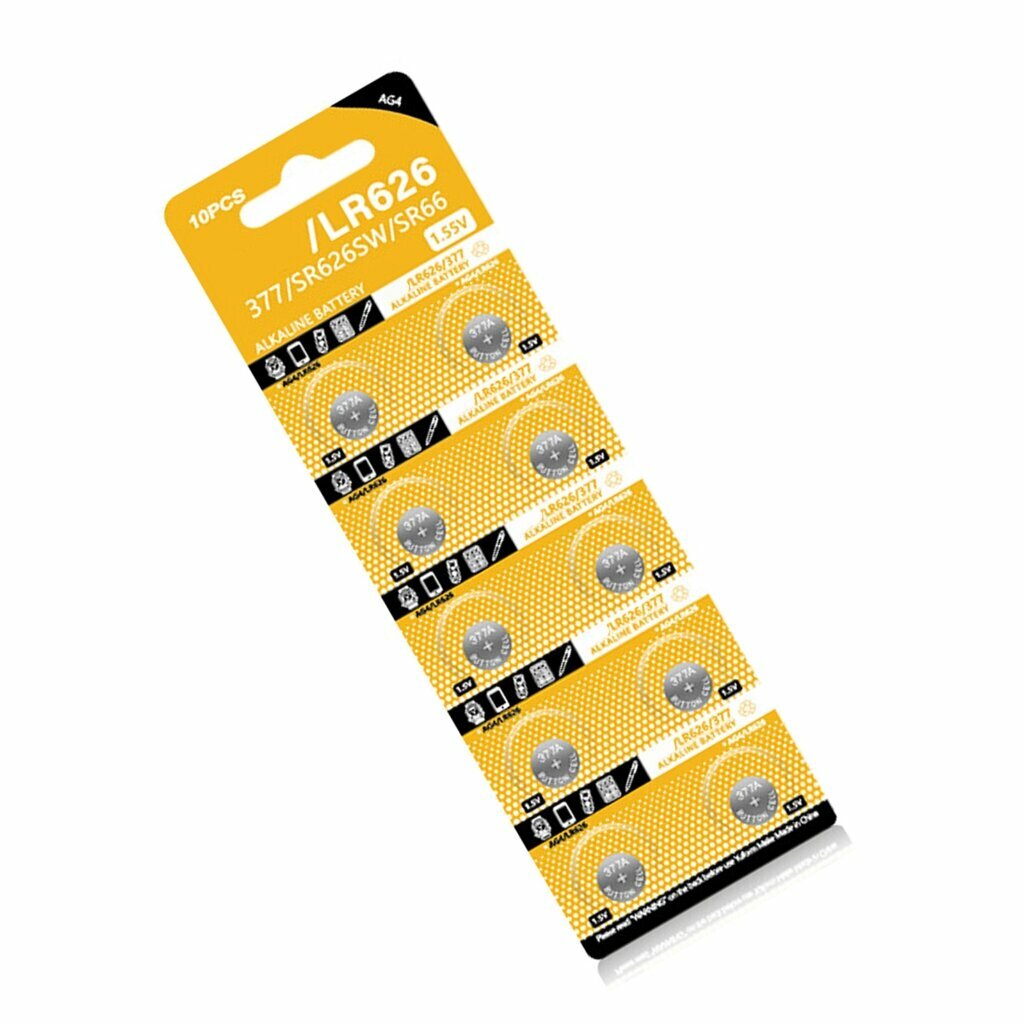 10 шт, кнопочная батарейка AG4, электронное изделие LR626, часы, clock