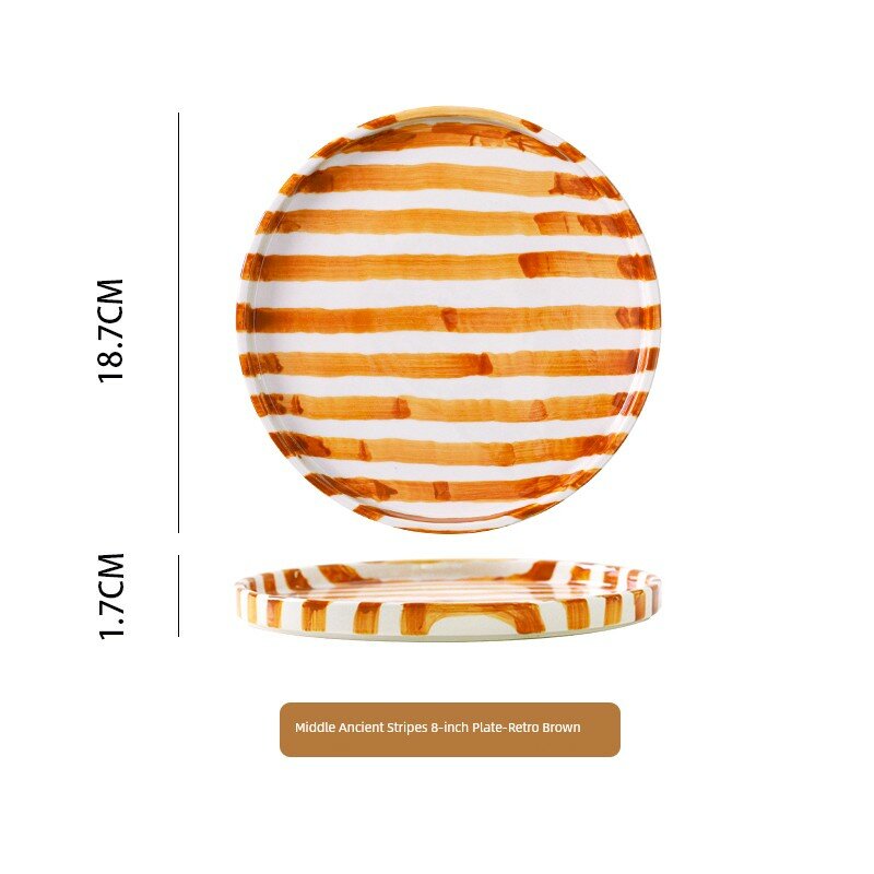 Кружка в скандинавском средневековом стиле, расписная вручную полосатая кофейная чашка, высококачественная чашка для