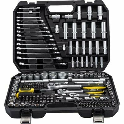 Эврика Набор инструмента 1*2"&1*4"&3*8"DR 6-гранный 216пр. ER-80216