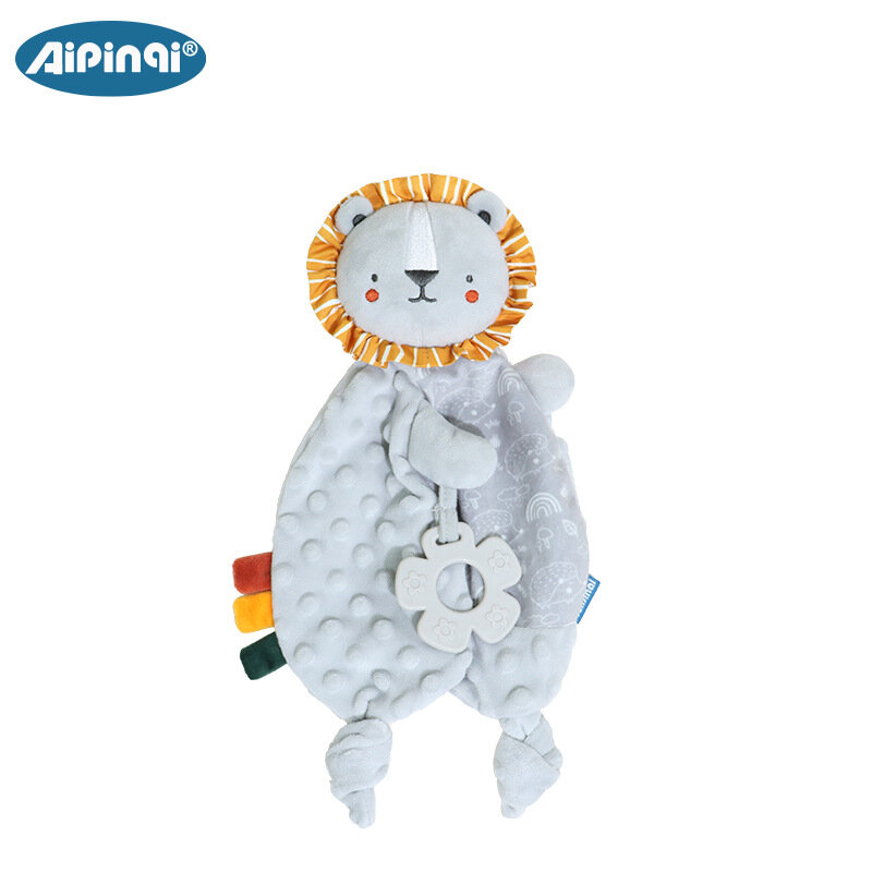 Aipinqi новое детское полотенце детское полотенце детское может прикусить серую куклу погремушки детская игрушка Серый