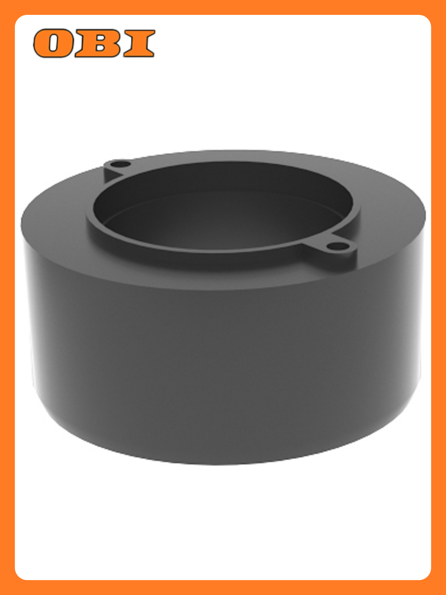 Переходник Gidrolica Light, для водоотводного лотка, пластик, 109х53 мм, черный