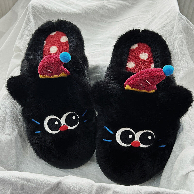 Плюшевые тапочки Sanrio Hello Kitty Cinnamon Curly, размер 36-37