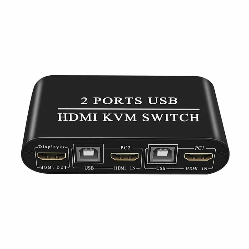 KVM переключатель с 2 портами USB