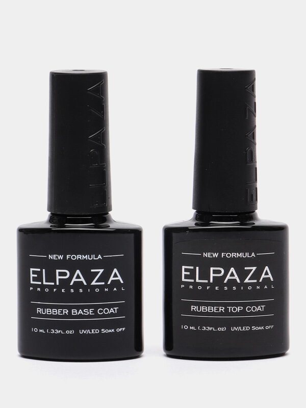 Набор Elpaza каучуковая база + каучуковый топ, 10мл