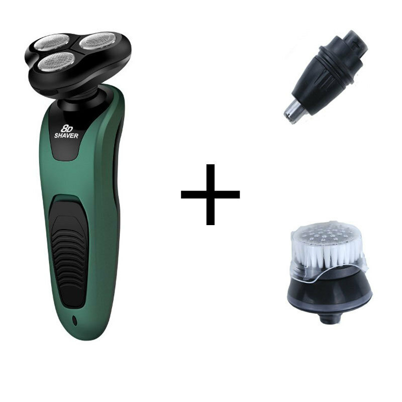 8D бритва многофункциональная мужская 3-в-1 электрическая бритва для всего тела, моющаяся, с USB зарядкой для автомобиля, триммер для бороды