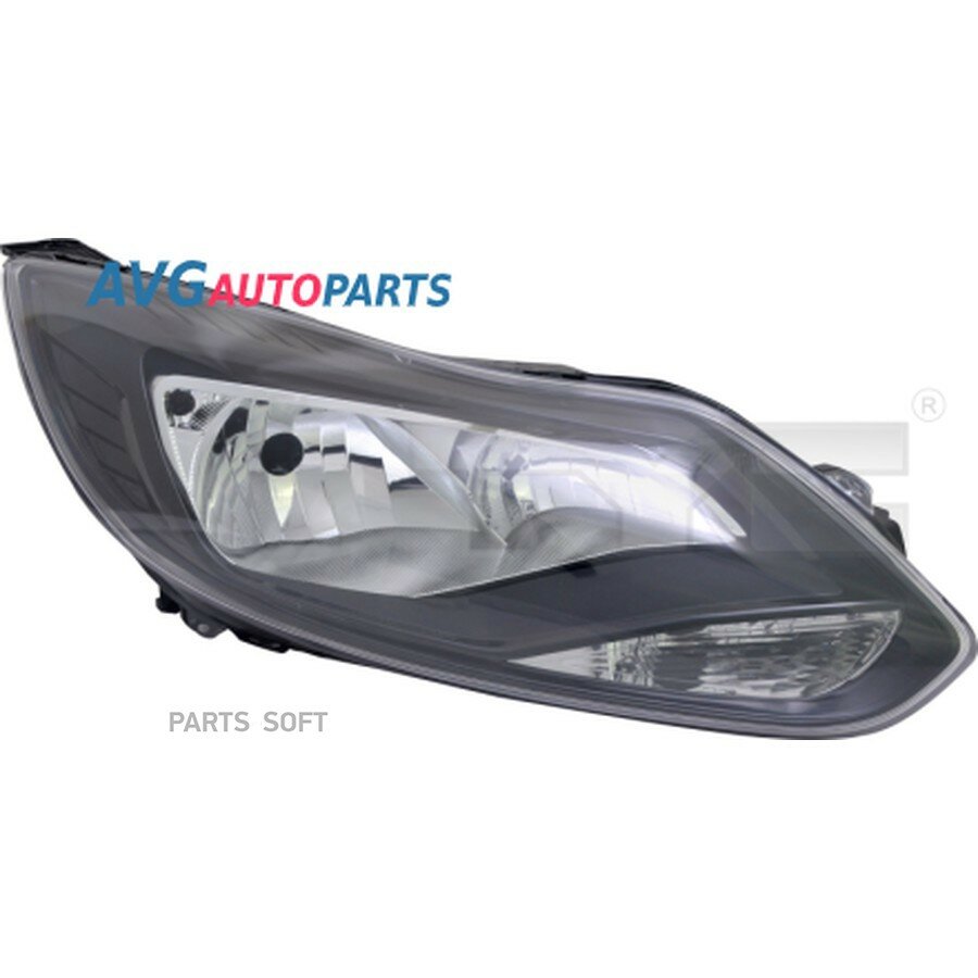 Фара 11-14 электрорегулировка+корректор черный отражатель левая TYC от официального дистрибьютора, AVG, артикул 25360147T