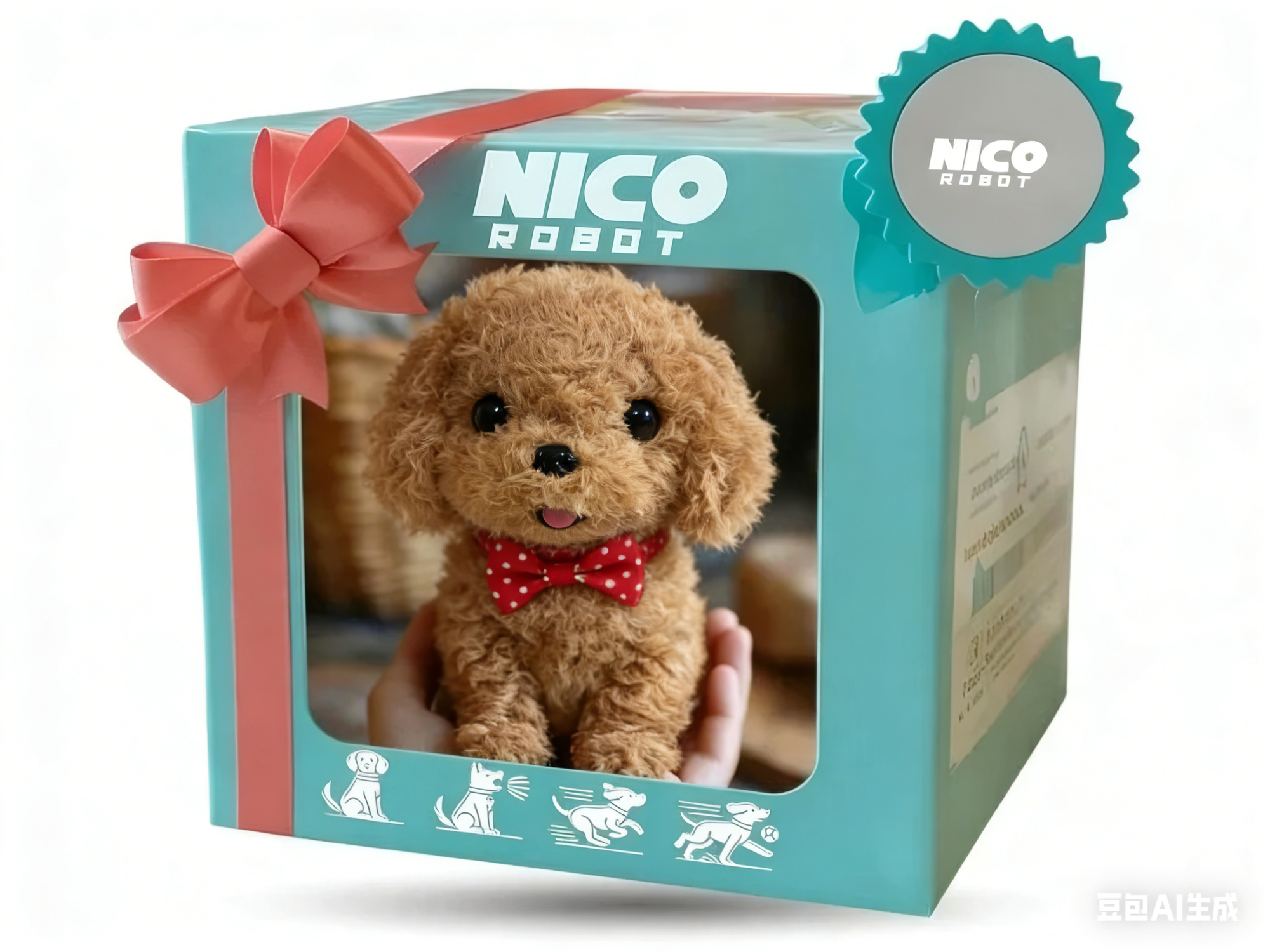 Реалистичные щенки-роботы Nicco, гуляющие, лающие, виляющие хвостом, подходящие для любителей домашних животных